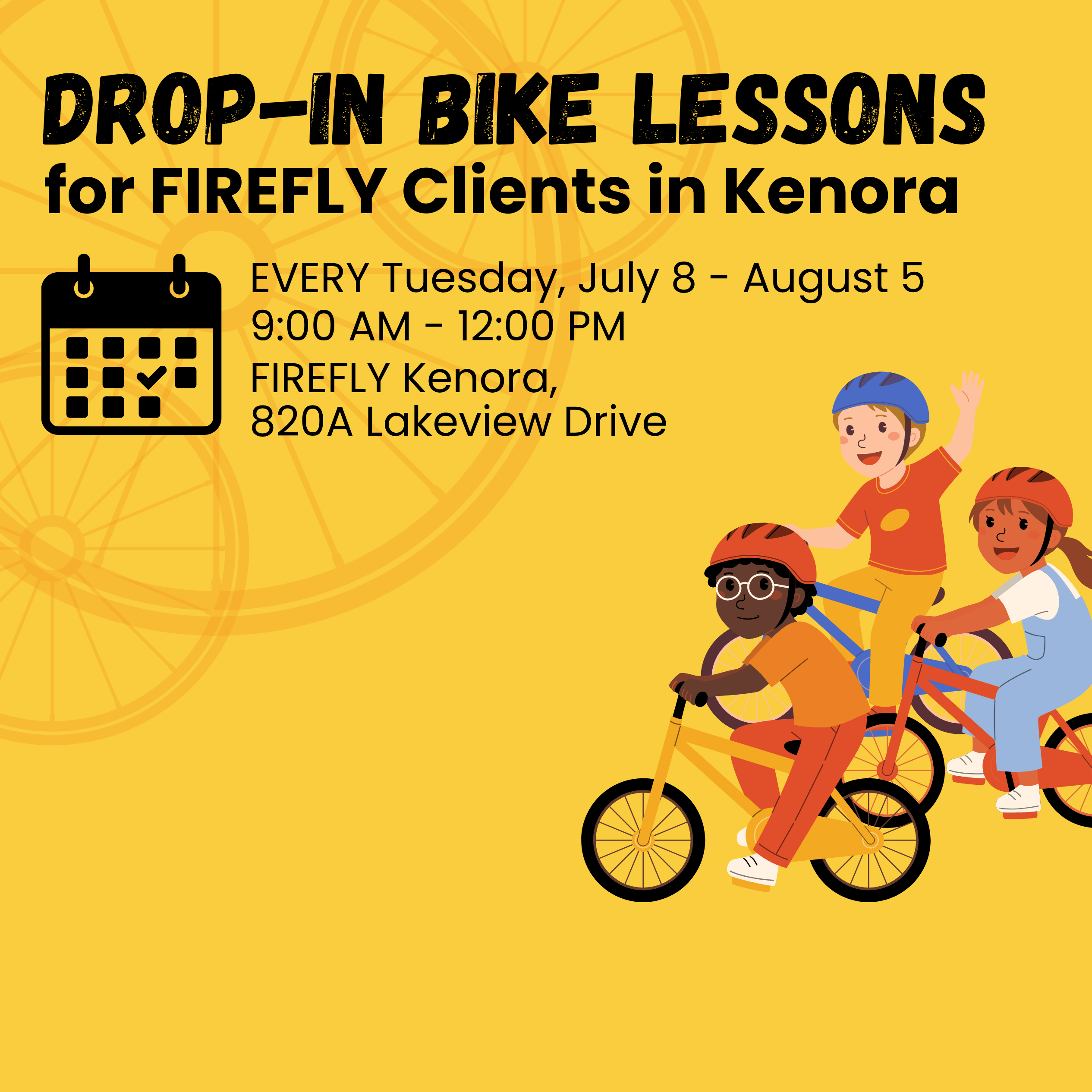 Summer Drop-In Bike Lessons Coming to Kenora! – FIREFLY